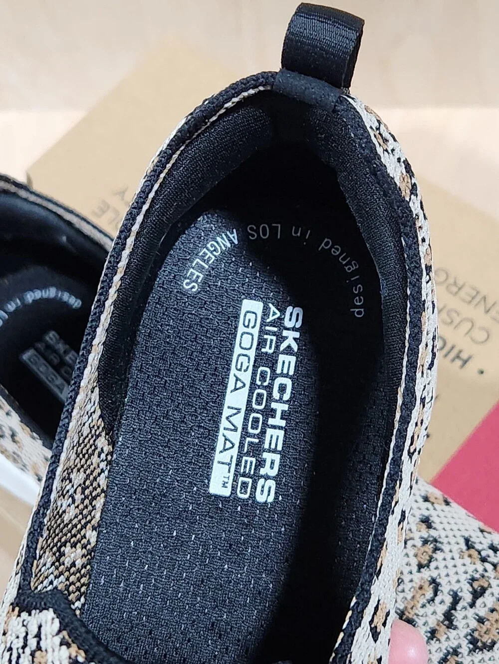 Skechers | Shoes | Skechers Leopard Print Slip On Sneakers Womens 9 Go ...